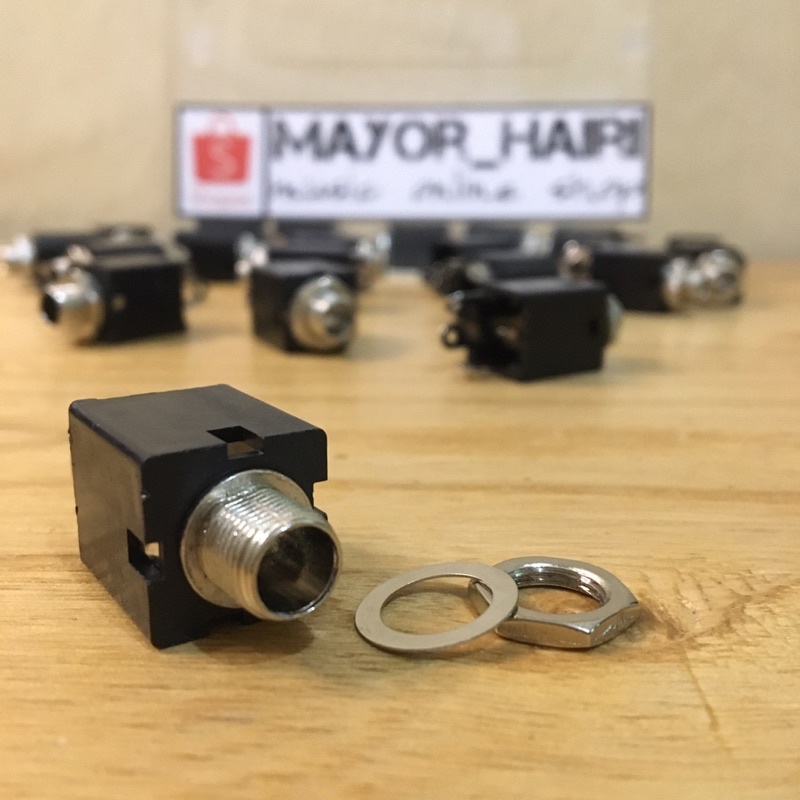 Jual Socket Jack Input Output Gitar Akustik Elektrik Female | Shopee ...