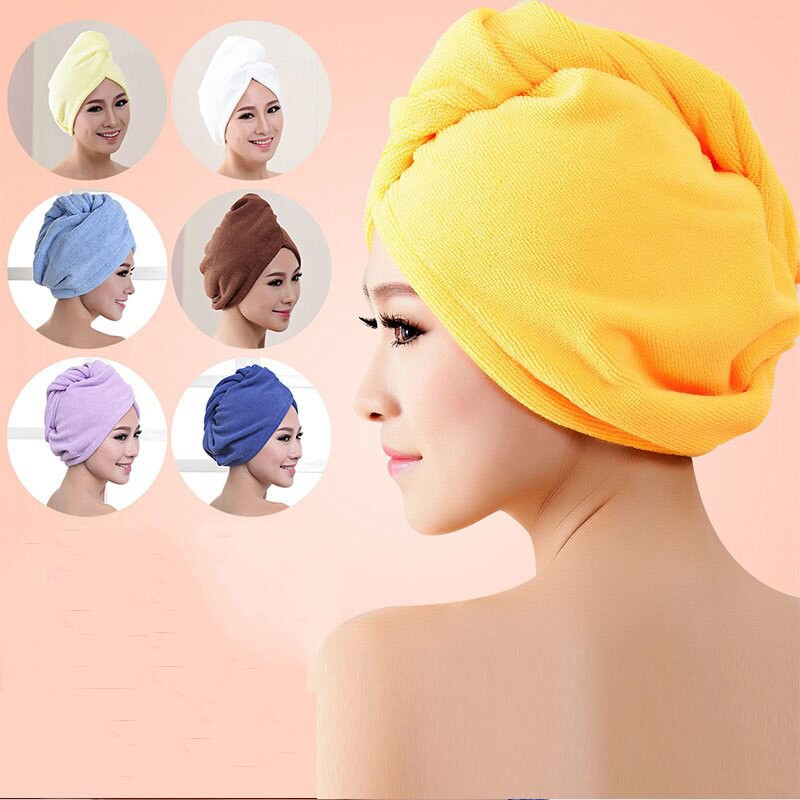 Jual TGB Topi Handuk Kepala Pengering Rambut Model Turban Microfiber ...