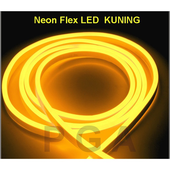 Jual Lampu Neon Flex LED Selang Flexible Sign Strip Fleksibel Kuning ...