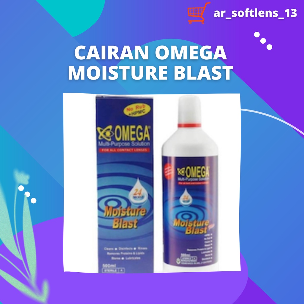 Jual Cairan Softlens Omega Moisture Blast 500 ml / Cairan Pembersih ...