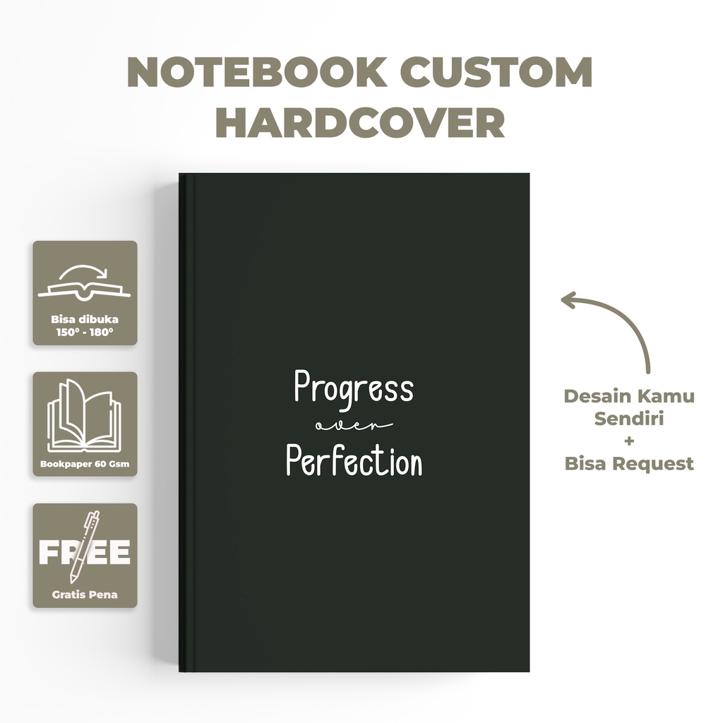 Jual Notebook Custom Sampul Free Design / Kado Unik - Premium Hardcover ...
