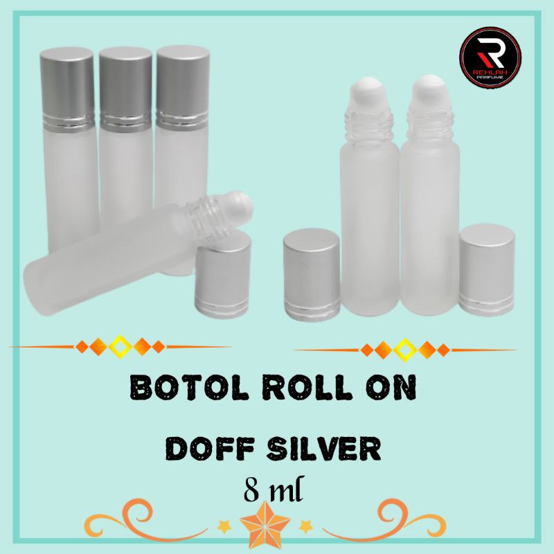 Jual BOTOL ROLL ON DOFF SILVER 8ML | Shopee Indonesia