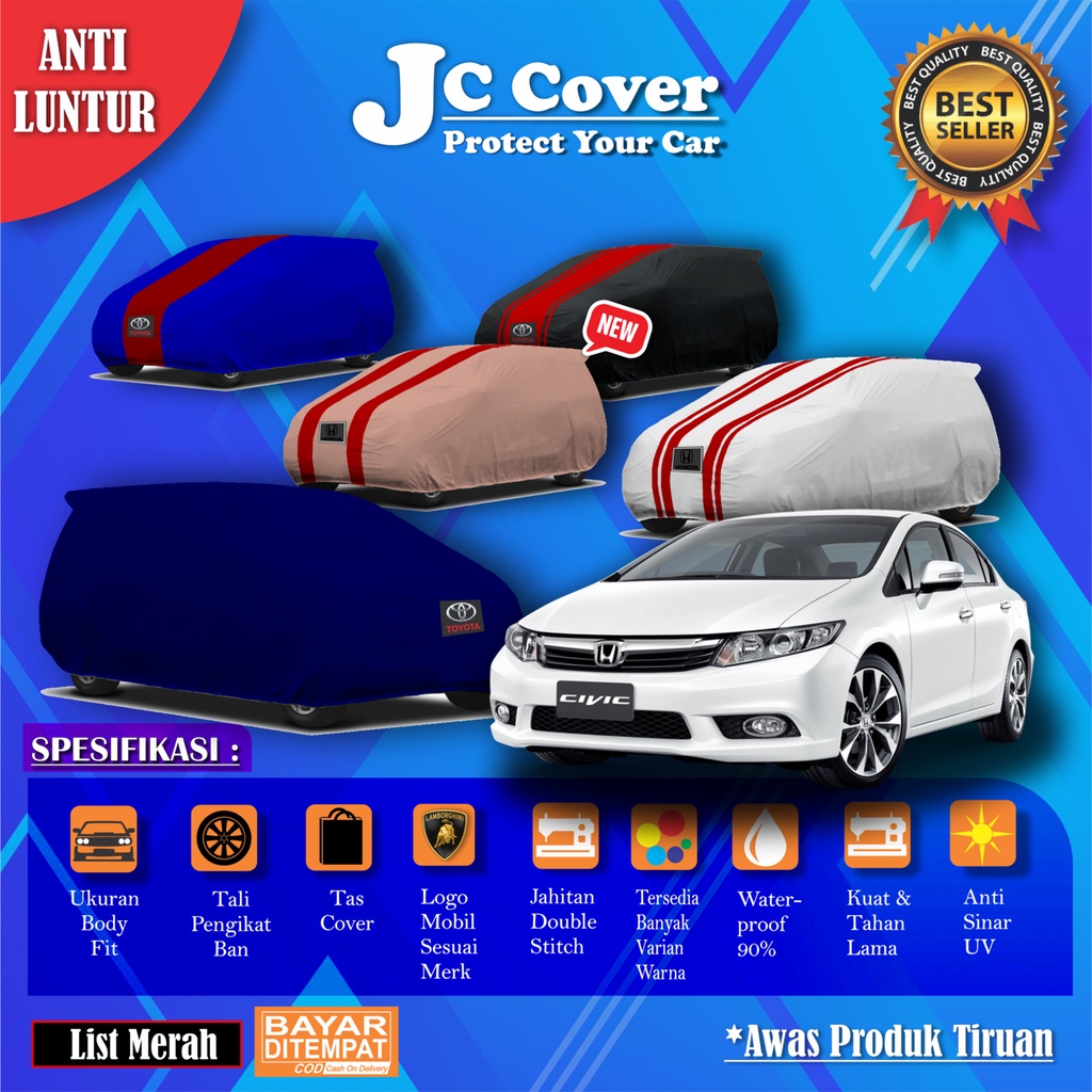Jual COVER SARUNG MOBIL SEDAN NEW CIVIC FD MAZDA CITY BMW FERIO GENIO ...