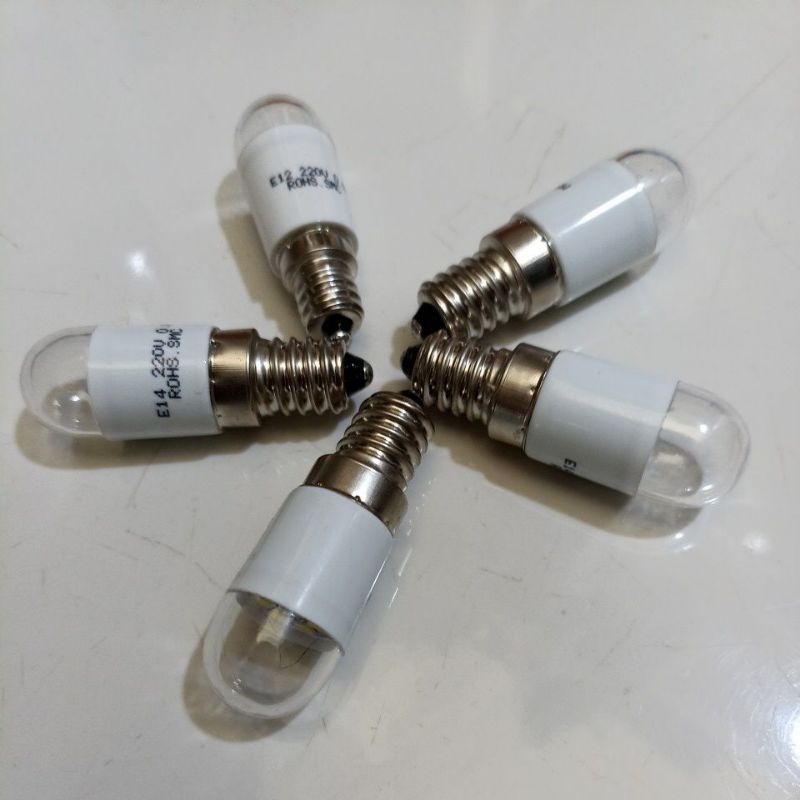 Jual LAMPU LED KULKAS E12 E14 220V 0,75w original | Shopee Indonesia