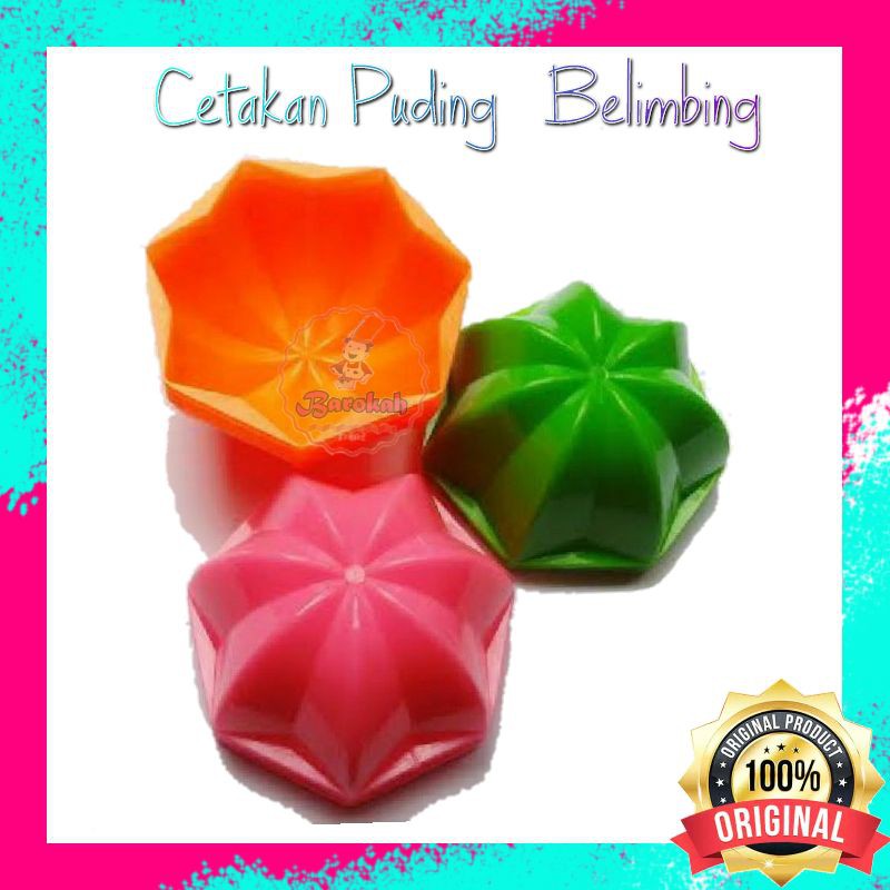 Jual Cetakan Puding Motif Belimbing / Cetakan Kue Bolu Plastik Bentuk ...