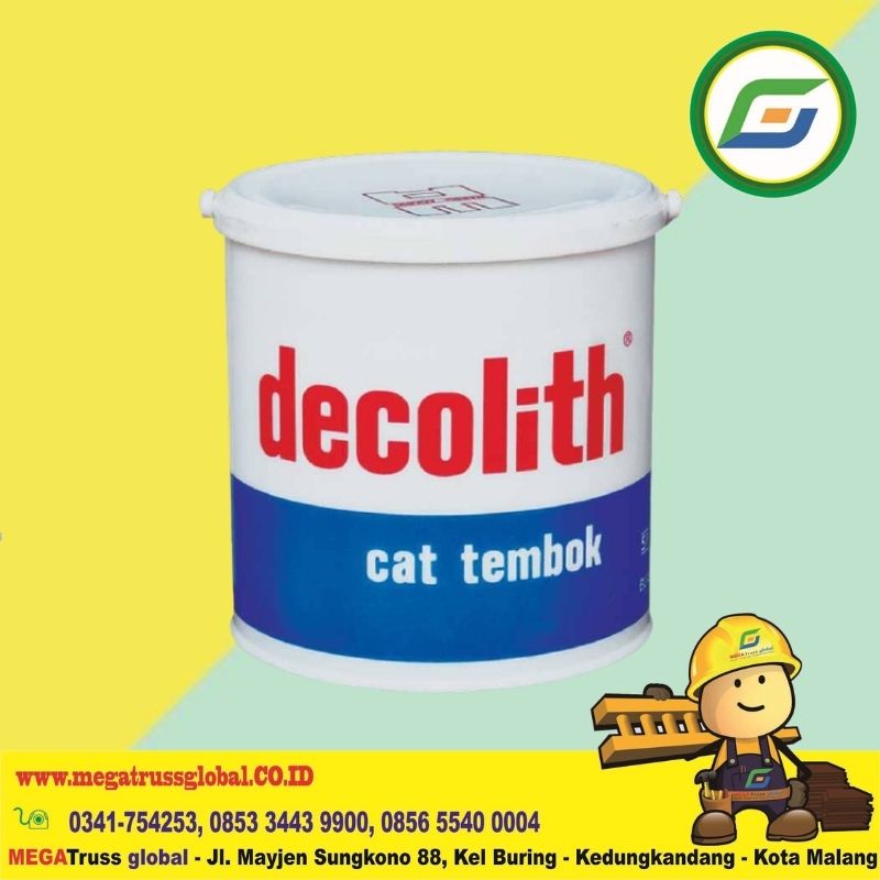 Jual Cat Tembok Decolith 5 kg warna Putih(sw) dan SwS-CAT TEMBOK MURAH ...