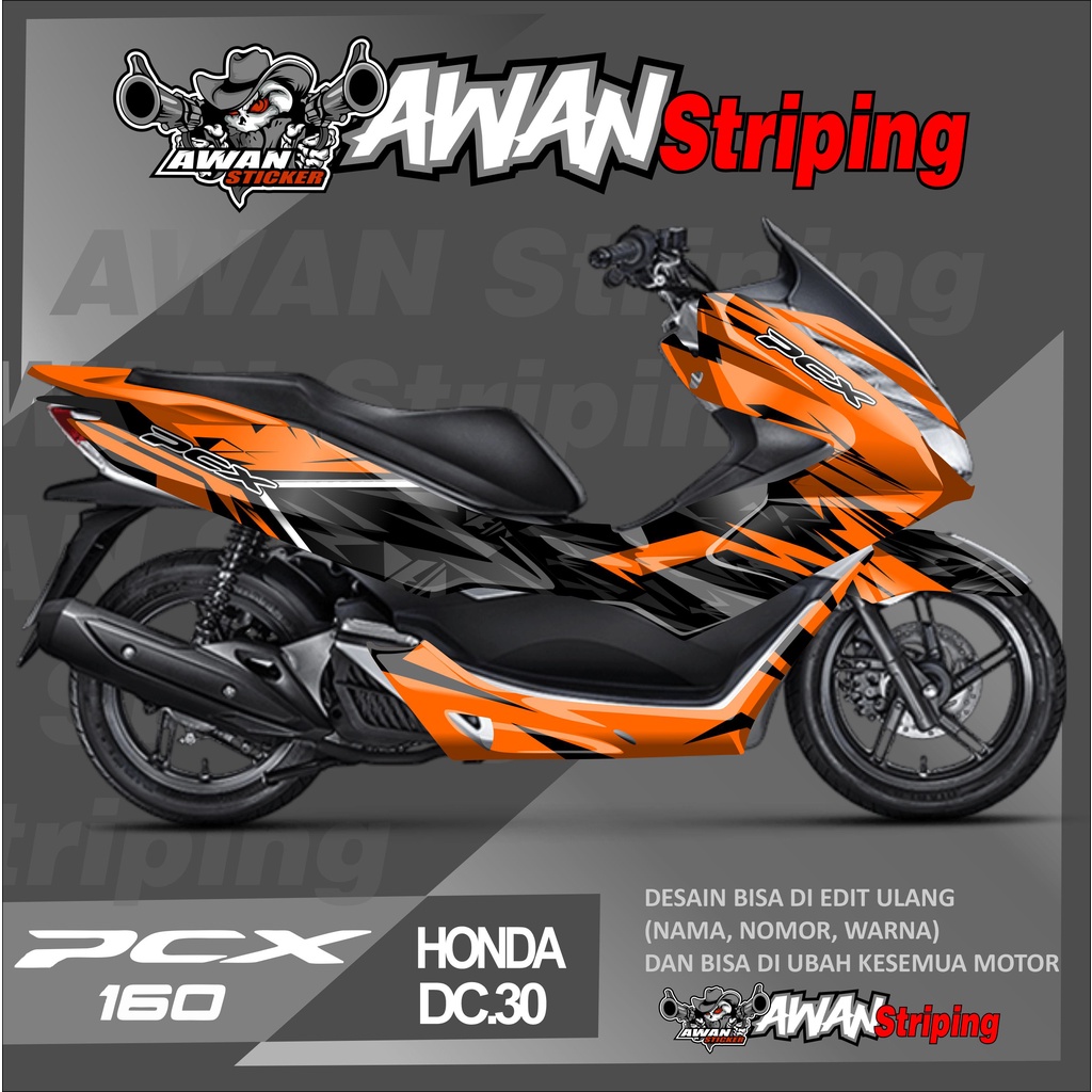 Jual DC.30 Dekal Sticker honda pcx 160 Full Body sticker Skotlet honda ...