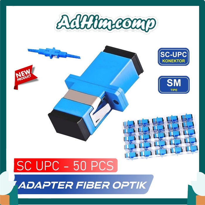 Jual Adapter Fiber Optik SC UPC Sambungan Fast Connector Fiber Optic ...