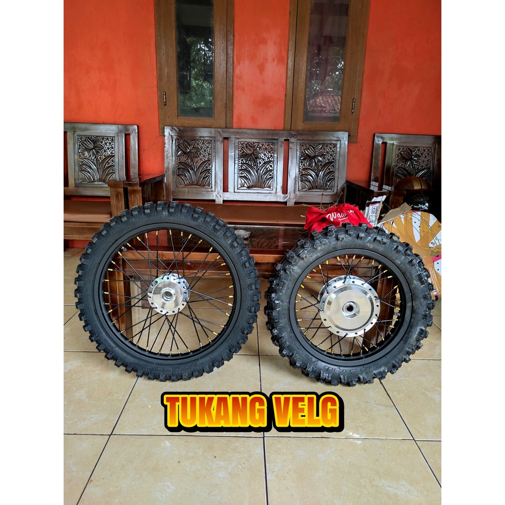 Jual Velg X-Ride ring 14-17 jari jari mode cross trail sepaket plus ban | Shopee Indonesia