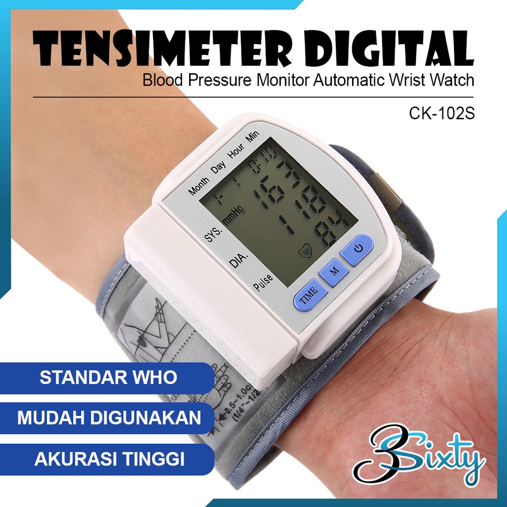 Jual TENSIMETER DIGITAL LCD DISPLAY PENGUKUR TEKANAN TENSI DARAH ...
