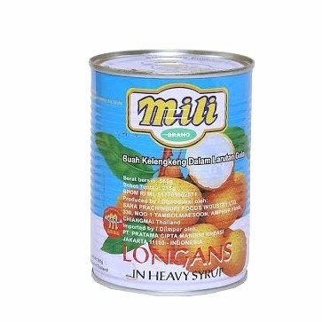 Jual MILI LONGAN kaleng in heavy Syrup 565 gr / Klengkeng kaleng ...