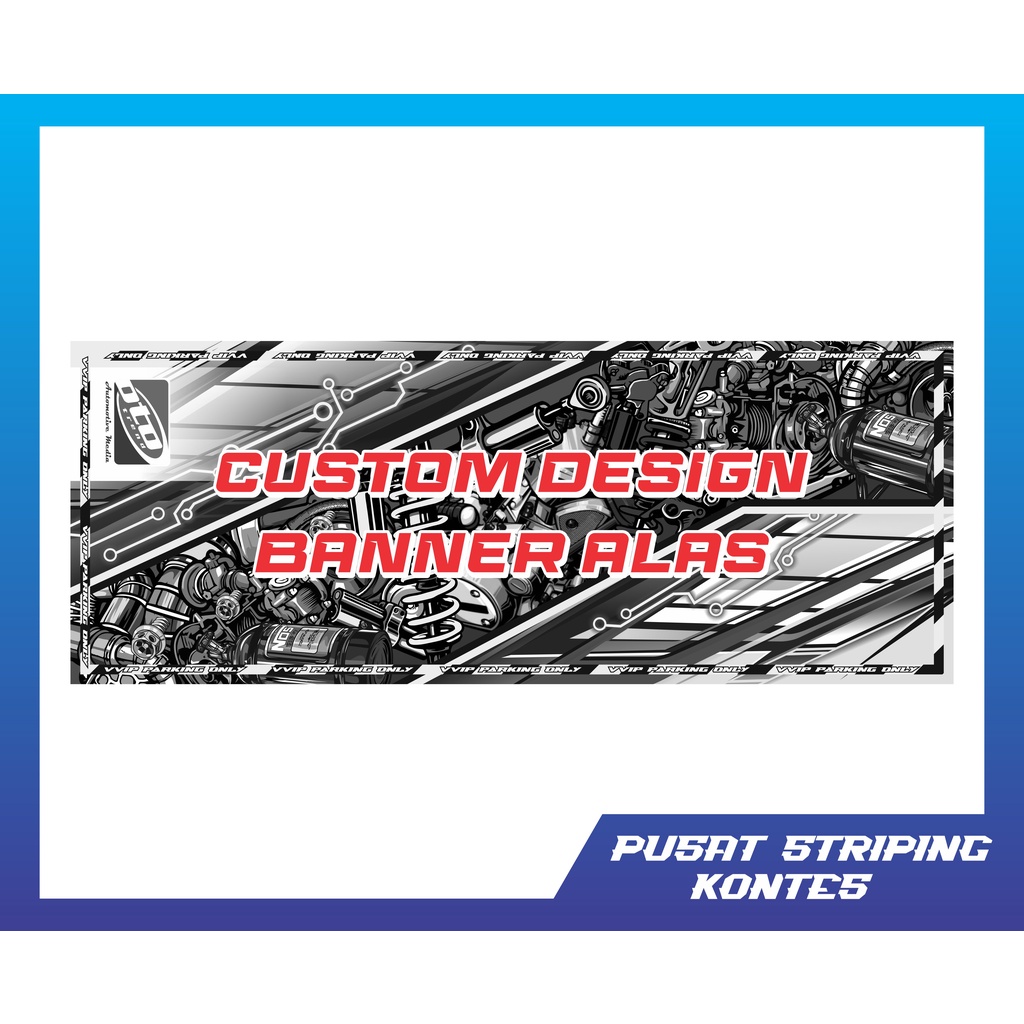 Jual Banner Alas Motor KONTES custom design | Shopee Indonesia