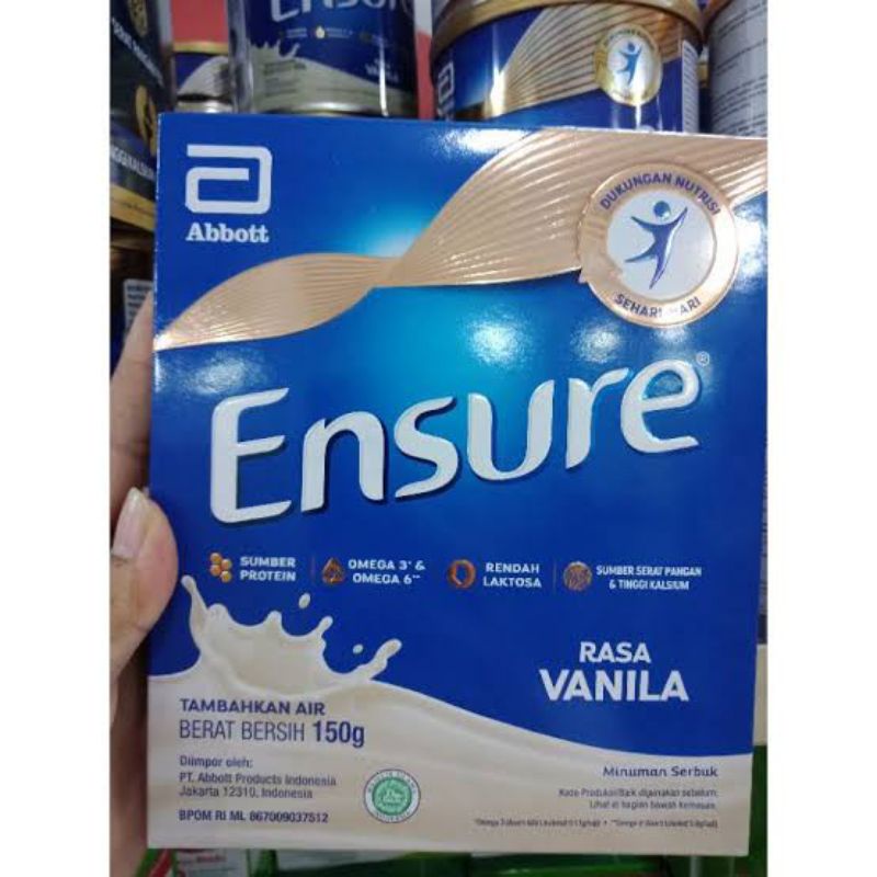Jual Susu Ensure Vanilla Box 150g | Shopee Indonesia