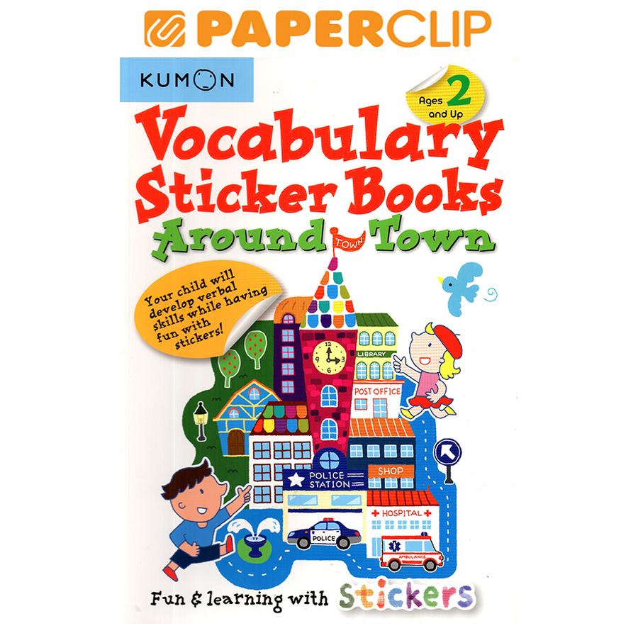 Jual KUMON Vocabulary Sticker Books : Around Town Ages 2 And Up ...