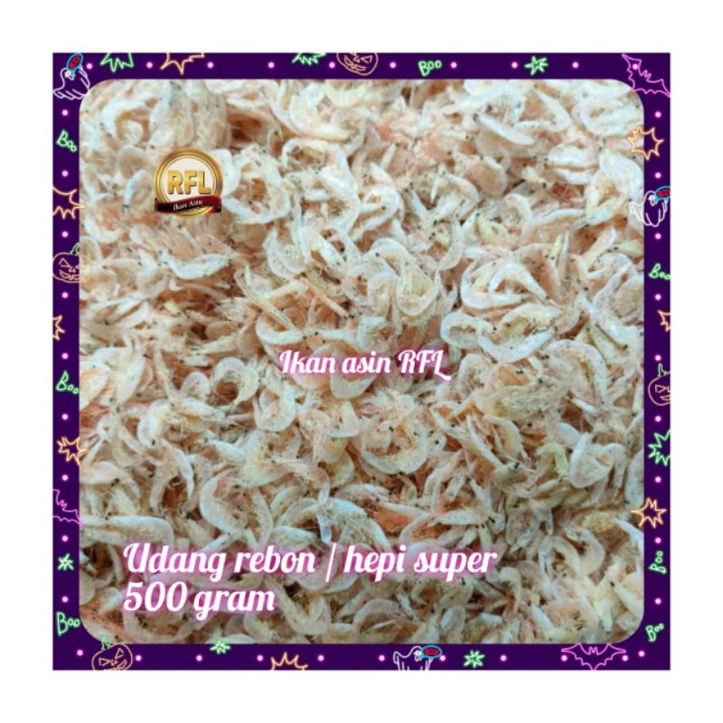 Jual ikan asin udang rebon / hepi super 500 gram | Shopee Indonesia