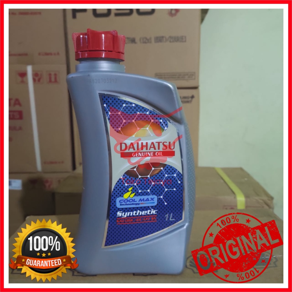 Jual Oli Daihatsu Genuine Oil 10W-40 API SL Synthetic 1L | Shopee Indonesia
