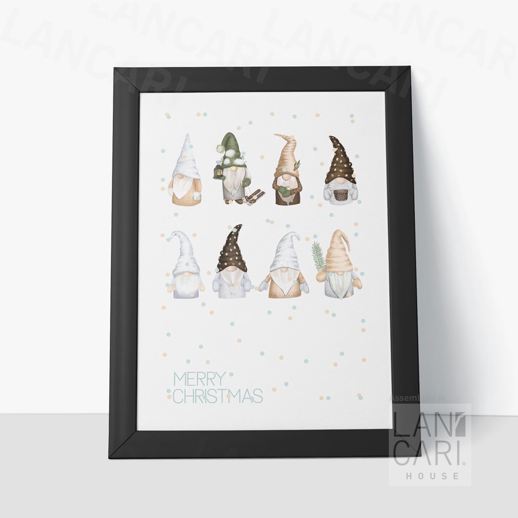 Jual Hiasan Natal Dwarf Kurcaci Pajangan Lukisan Bingkai Dekorasi ...