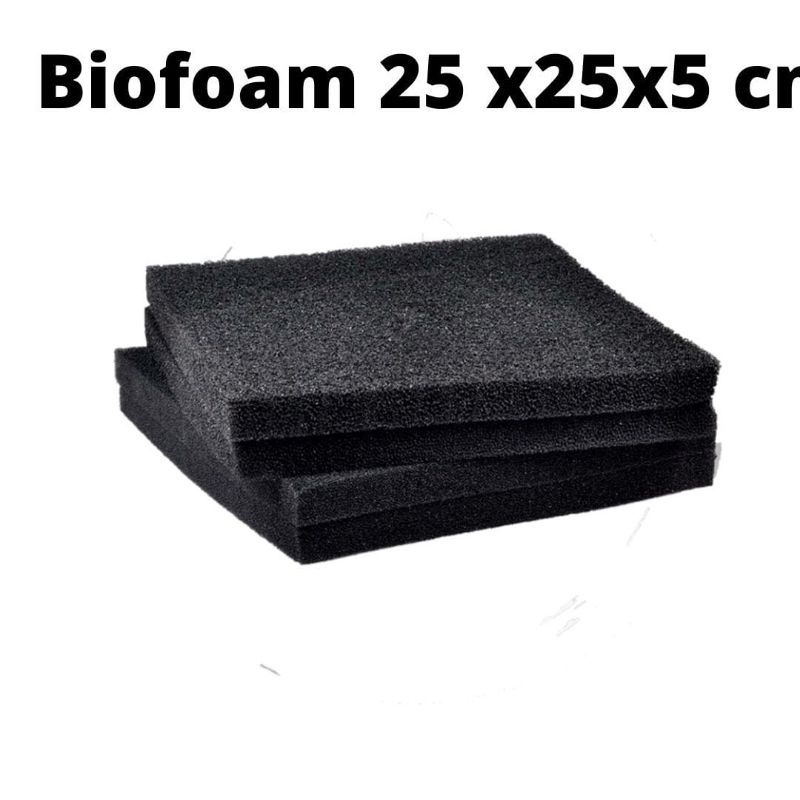 Jual BIOFIL BIOFOAM BUSA FILTER 25X25X5CM HITAM | Shopee Indonesia