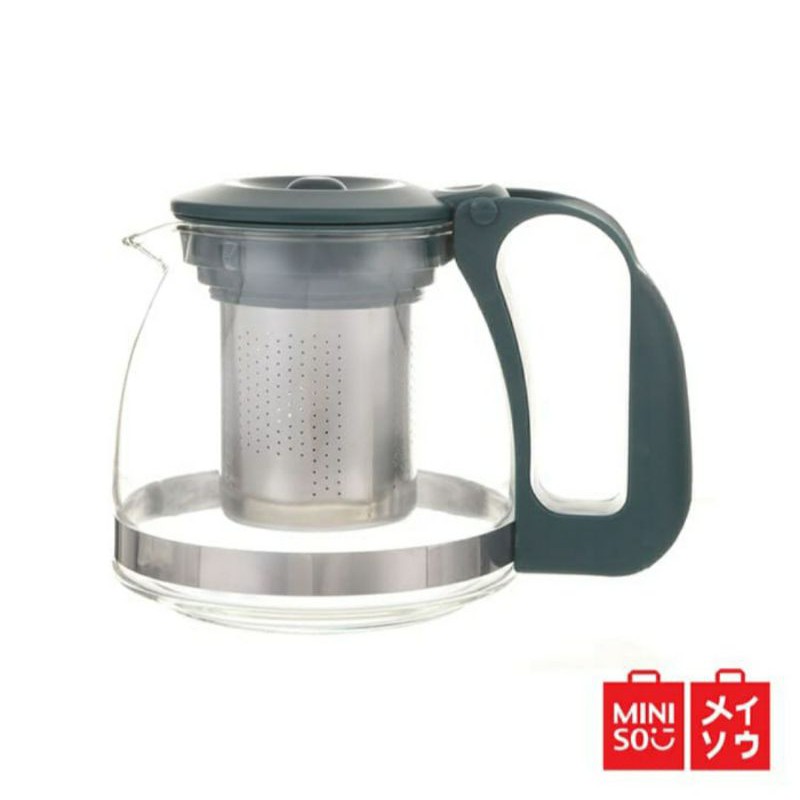 Jual Miniso Official Teapot 700ml - Grey | Shopee Indonesia