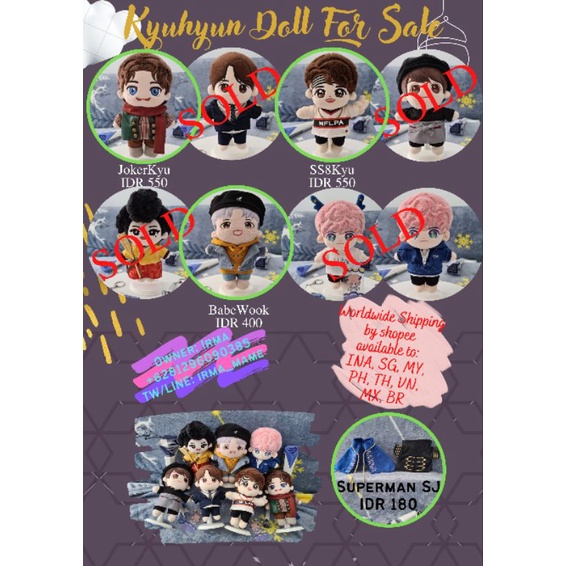 Jual SJ SUPERMAN OUTFIT, KYUHYUN DOLL & RYEWOOK DOLL | Shopee Indonesia