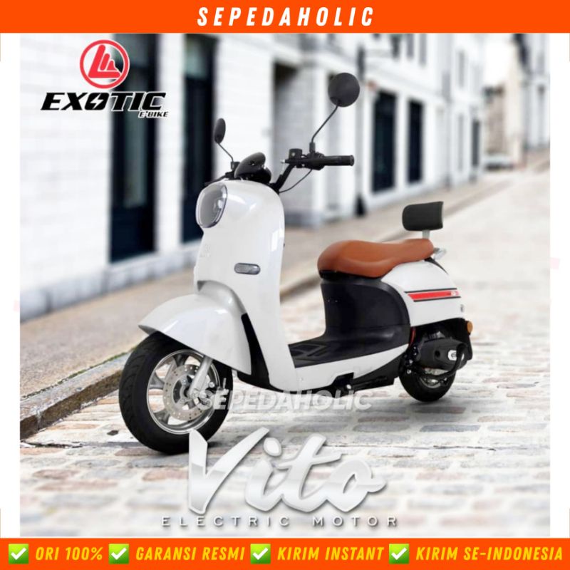 Jual Sepeda Motor Listrik EXOTIC VITO Electric E Bike 1000 Watt Model ...