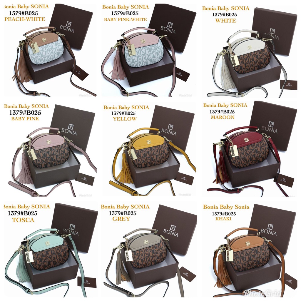 Jual 1379 TAS BONIA BABY SONIA MOTIF COMBI TAIGA LOGO BARU WITH BOX ...