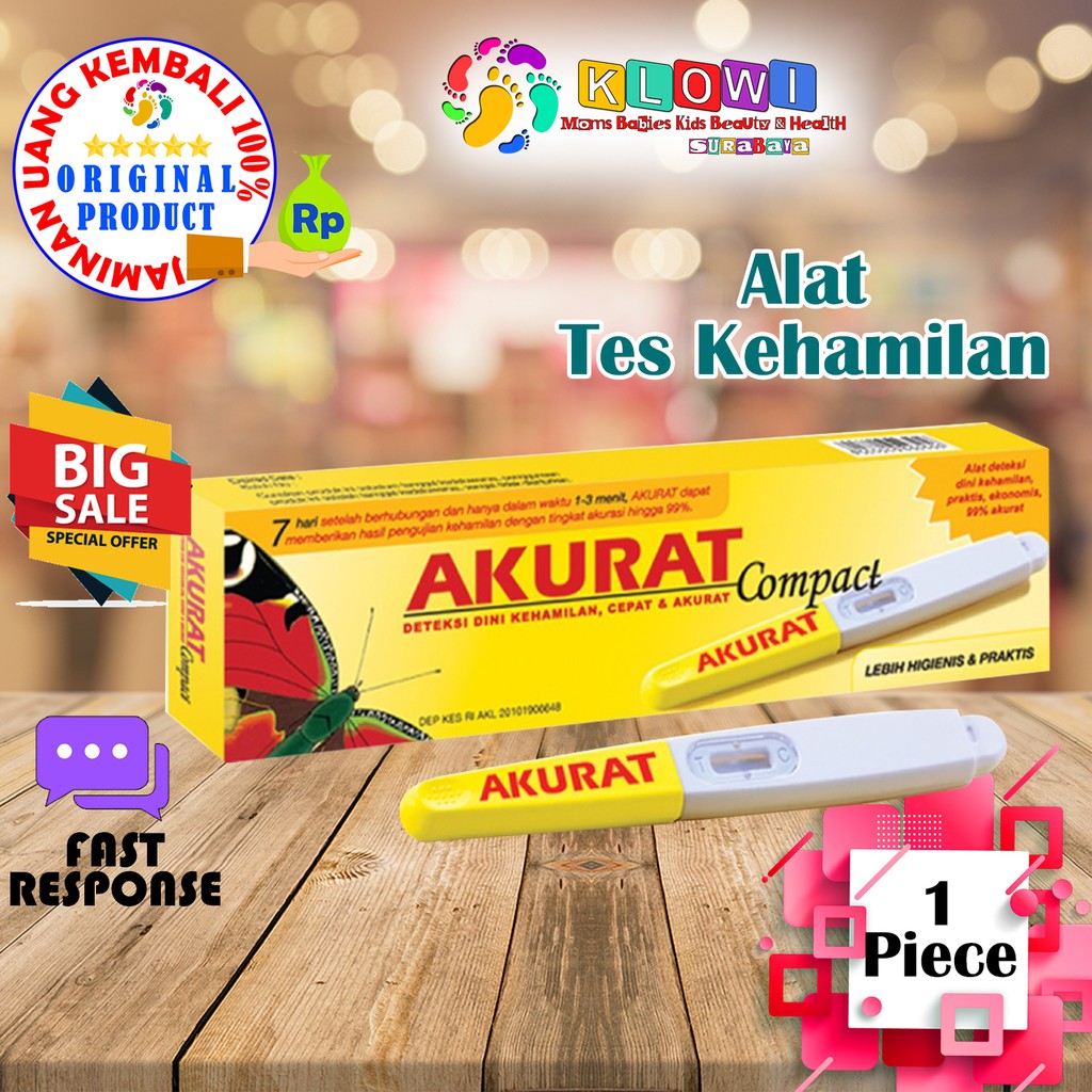 Jual Akurat Compact / Deteksi Dini Kehamilan / Test Pack | Shopee Indonesia