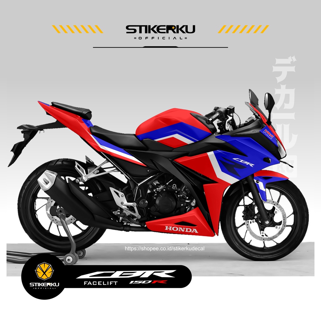 Jual Decal Cbr 150 R Facelift / Decal Stiker Fullbody Honda Cbr 150R / Sticker Variasi Stock ...