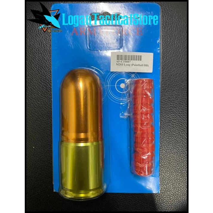 Jual Army Force 120Rd M203 Cartridge Shell (Gold/Od, Long) Grenade ...