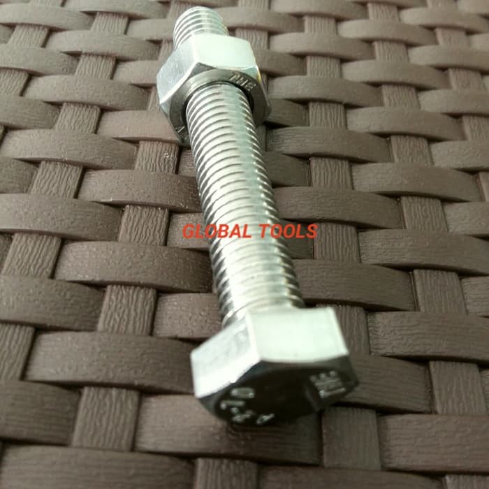 Jual Baut mur stainless m10 x 30 sus 304 THE A2-70 m 10 x 30 baut set ...