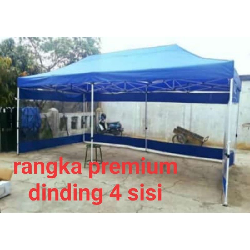 Jual Tenda lipat ukuran 3x6 premium tirai 4 sisi ket besi 1,2 | Shopee Indonesia