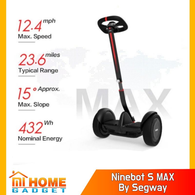 Jual NINEBOT S MAX BY SEGWAY - Mini Pro S Max Smart Balance | Shopee ...