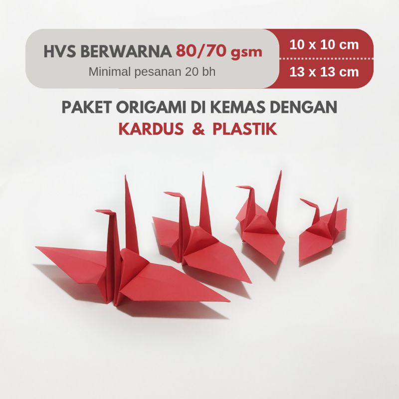 Jual Origami Burung Bangau Ukuran 10 dan 13 cm [Pre-order] | Shopee ...