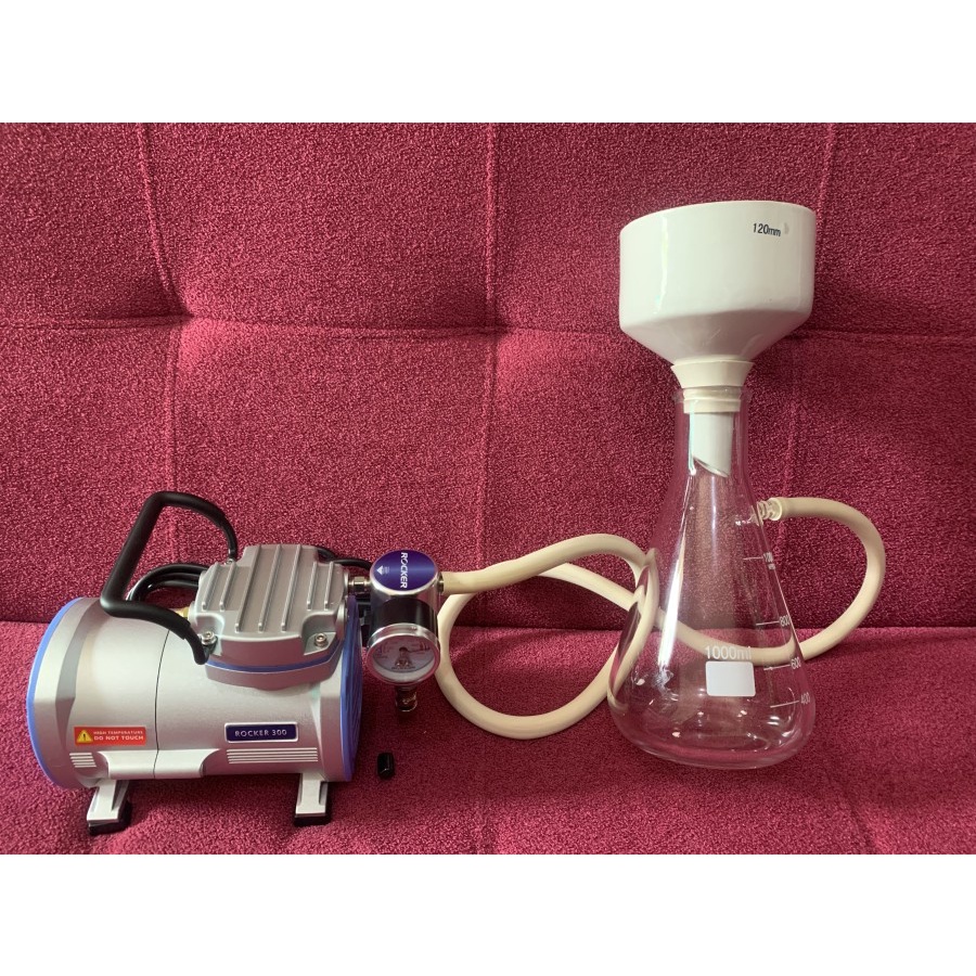 Jual Set Buchner Filter Funnel 1000ml & 120mm Plus Vacuum Pump Rocker ...