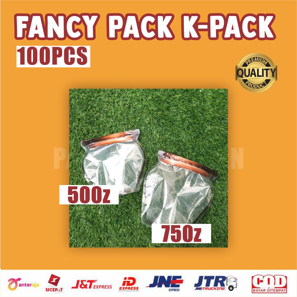 Jual (100pcs) KEMASAN KLIP ZIPPERLOCK FANCY PACK K-PACK 500Z 750Z ...