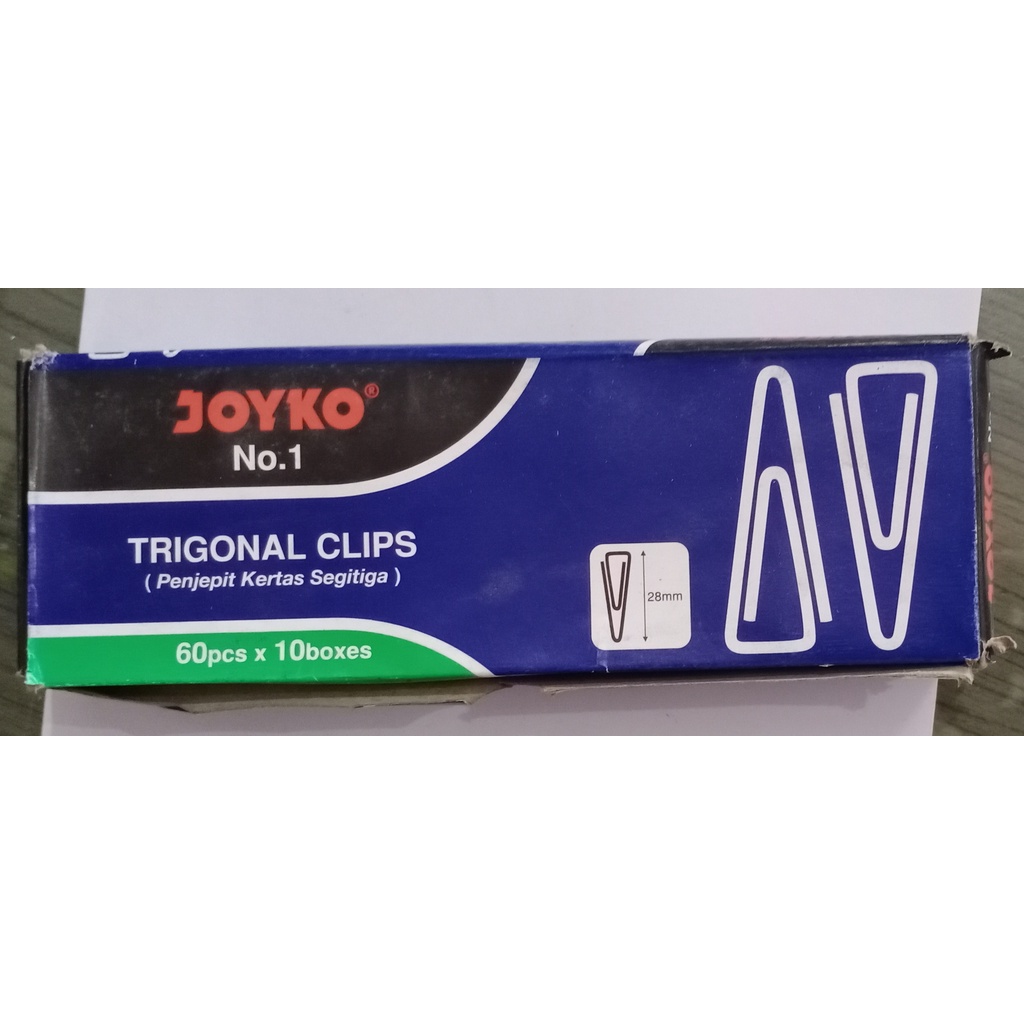 Jual (Per Pcs) Trigonal Clips No 1 Joyko | Shopee Indonesia