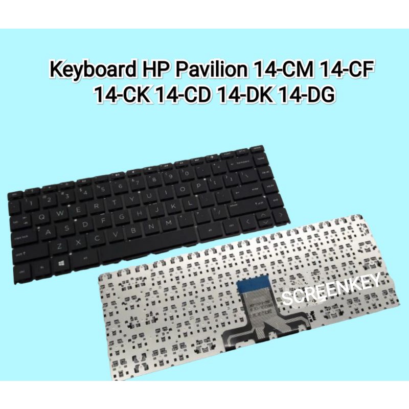 Jual Keyboard Laptop HP pavilion 14-CM 14-CF 14-CK 14-CD 14-DK 14-DG ...