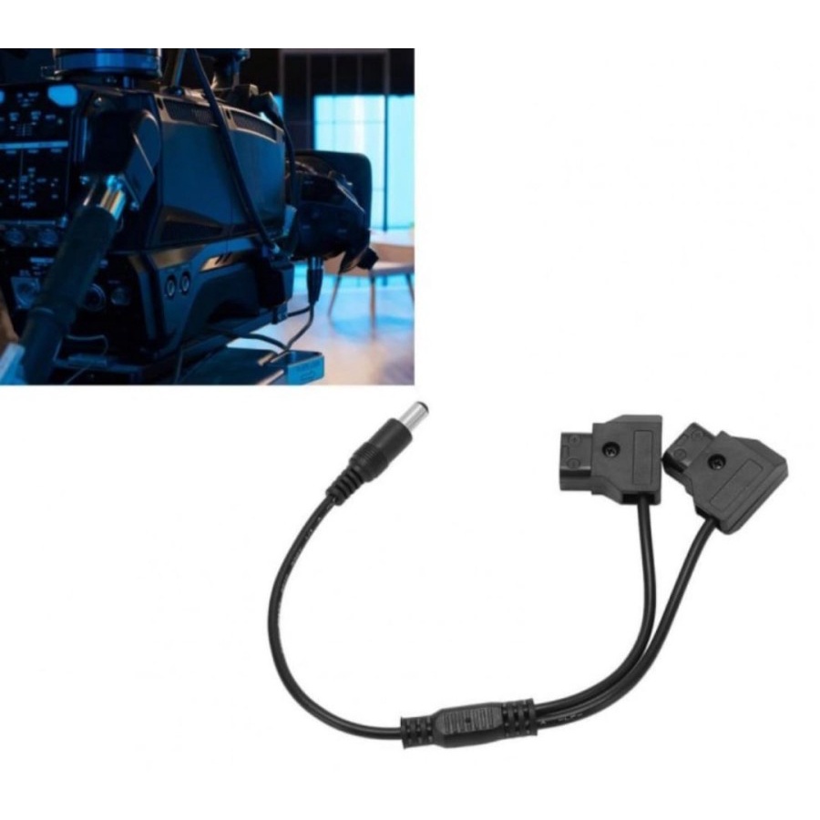 Jual Kabel Adapter Camera Dual Dtap Male to power jack dc female 5.5x2 ...