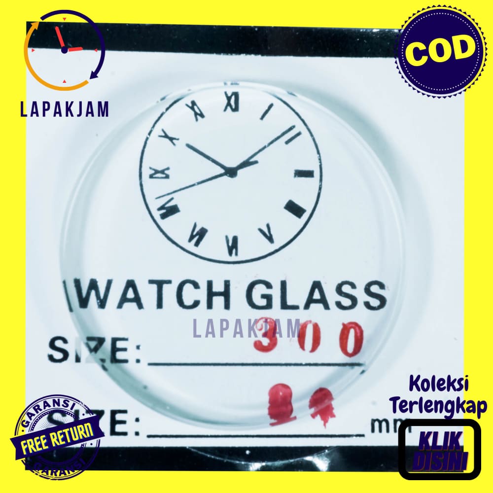 Jual Kaca Jam Kaca Bahan Watch Glass PNC-300 Murah 3 cm | Shopee Indonesia