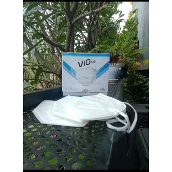 Jual Masker Kn95 vio, isi 10 dan 20 pcs, earloop, warna putih, ijin ...