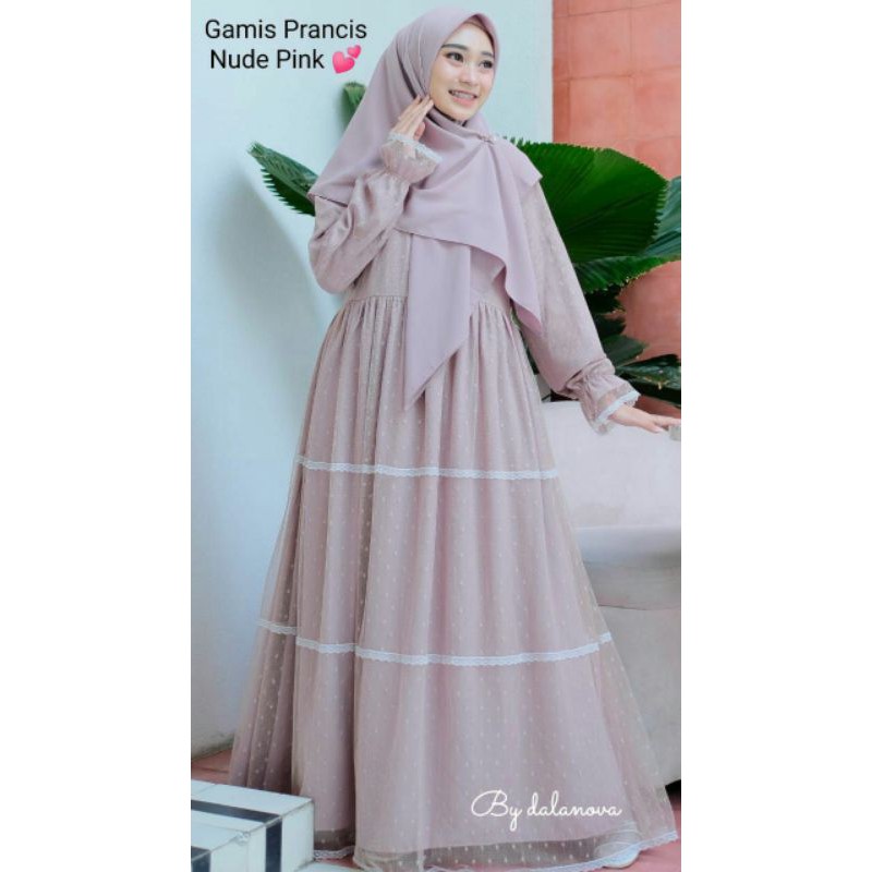Jual READY! Gamis prancis dalanova ori - dress pesta wanita muslimah ...