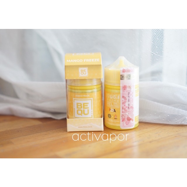 Jual BEQU MANGO FREEZE 3mg Mangga Liquid Vape Series 60ml Mint BEKU ice ...