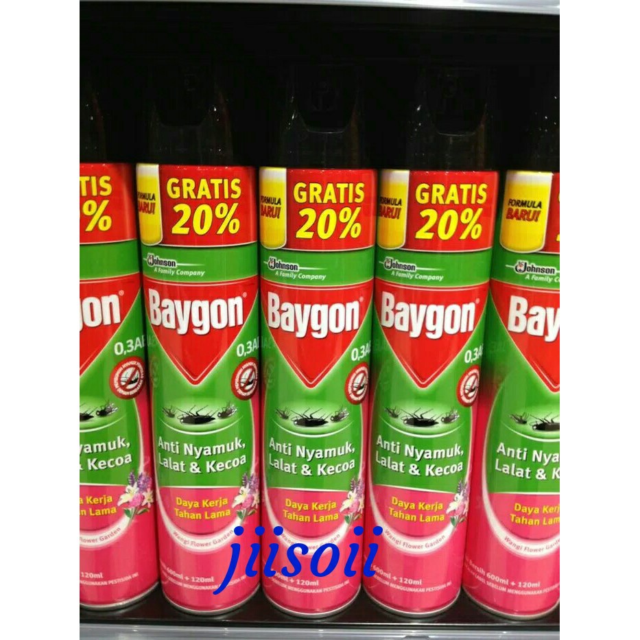 Jual BAYGON aerosol 600 ml + 120 ml | Shopee Indonesia