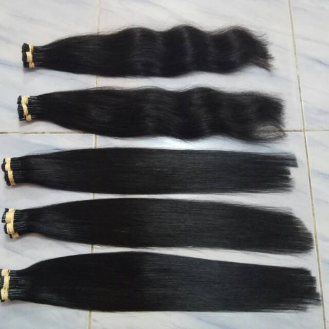 Jual Hair extension / rambut sambung 70cm - 75cm SUPER TEBAL / 100 ...