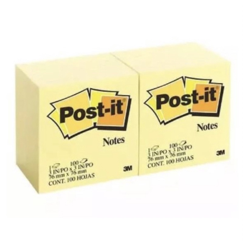 Jual MEMO STICKY NOTE POST IT 3M 654 KUNING | Shopee Indonesia