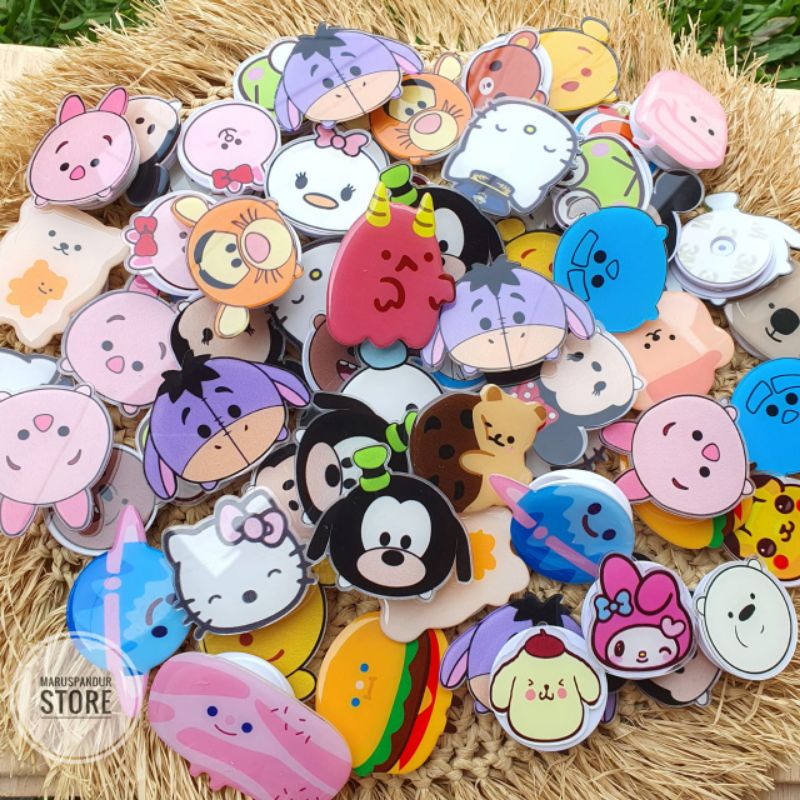 Jual Pop Socket Acrylic Head Cartoon (KIRIM RANDOM SESUAI PILIHAN ...