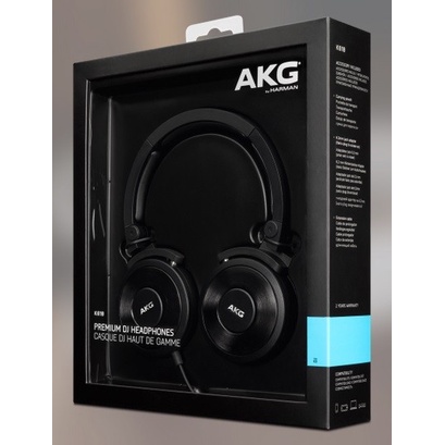 Jual ORIGINAL HARMAN AKG K619 PREMIUM DJ HEADPHONE ON EAR WITH MIC - K618 BLACK | Shopee Indonesia