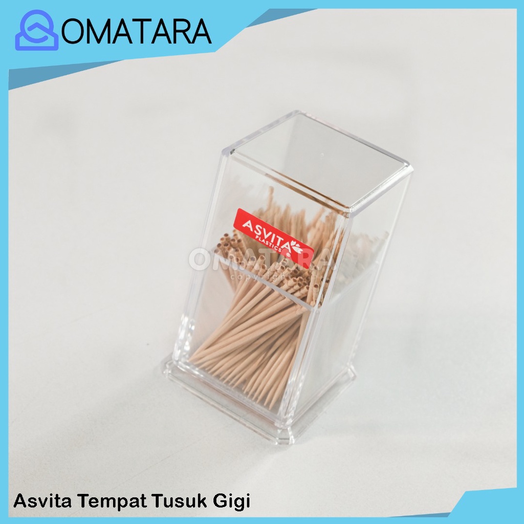 Jual Asvita Tempat Tusuk Gigi Segi Model Kotak Bahan Akrilik TGS 152 ...