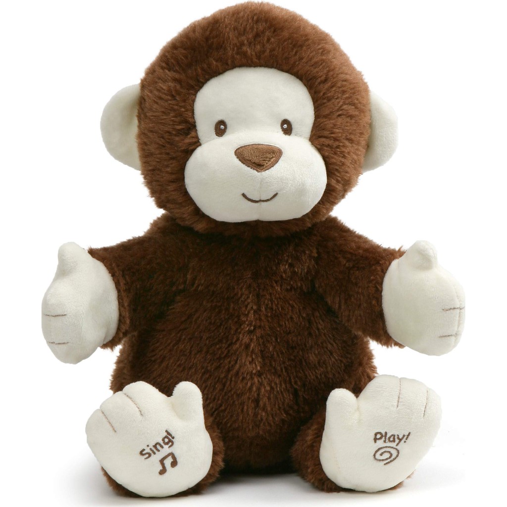 Jual GUND Animated Clappy Monkey Singing and Clapping Plush Stuffed ...