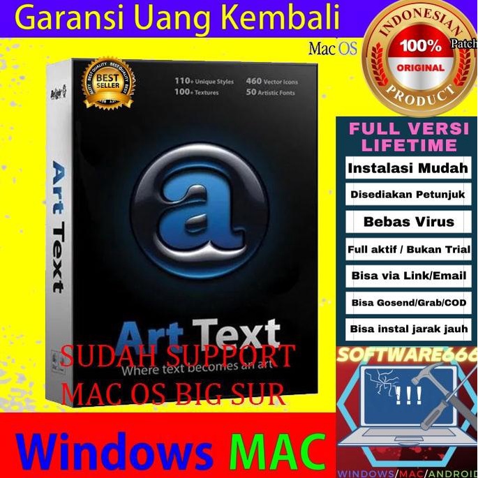 Jual Software Typography: BeLight Art Text 4 [Mac] | Shopee Indonesia